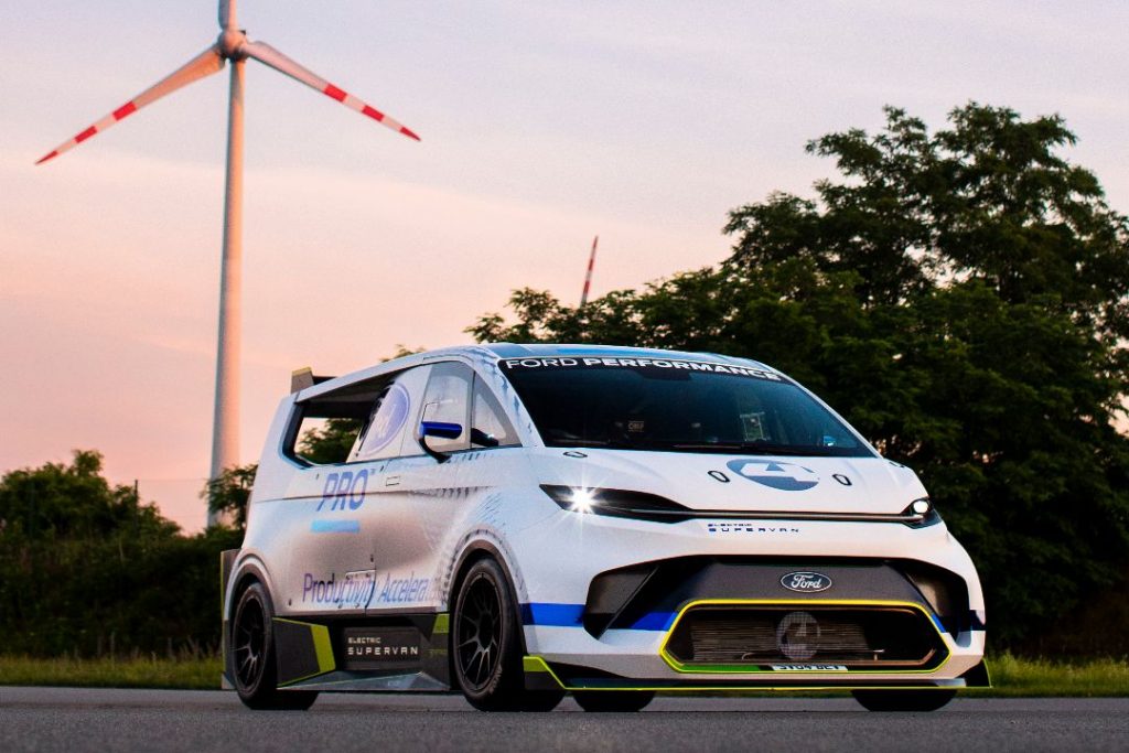 2000hp Ford Pro Electric SuperVan revealed with drag racing, drifting ...