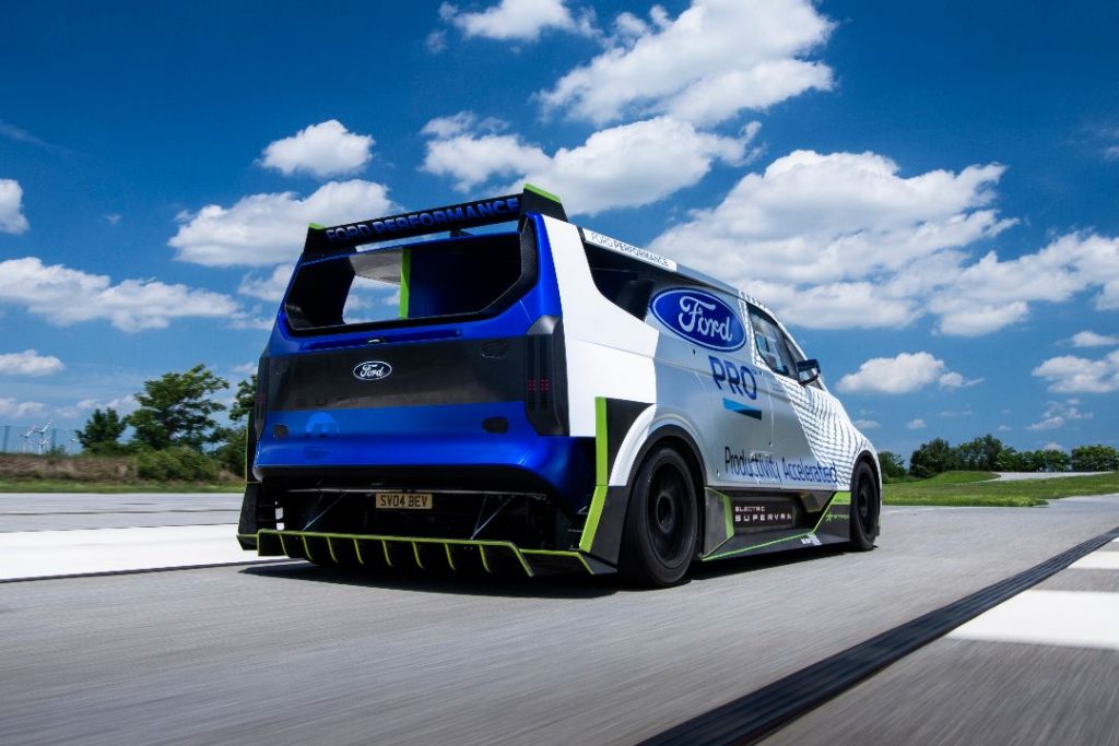 2000hp Ford Pro Electric SuperVan revealed with drag racing, drifting ...