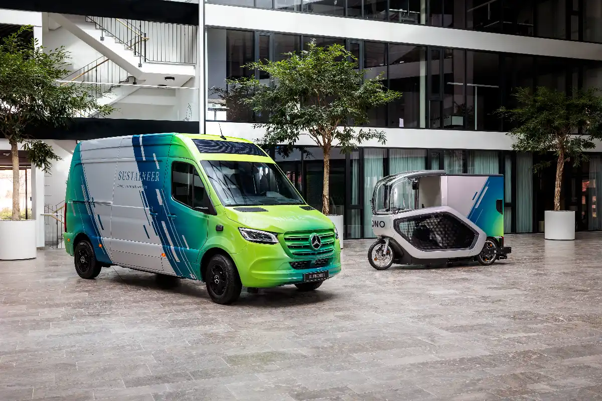 Mercedes shows new eSprinter delivery concept with e-Bike - Van Reviewer